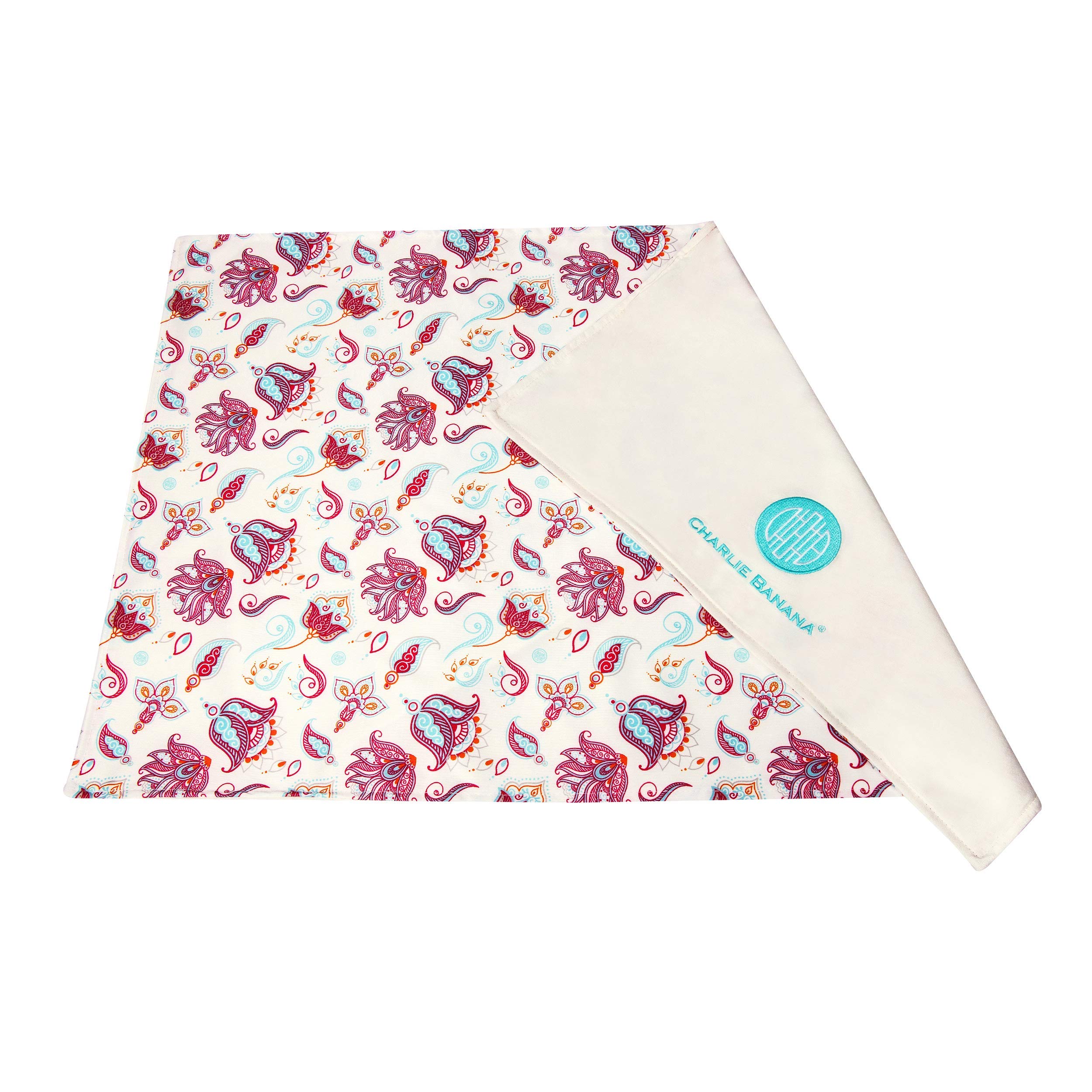 Charlie Banana Baby Premium Cotton Reusable and Washable Ultra-Soft Changing Pad, Cotton Bliss