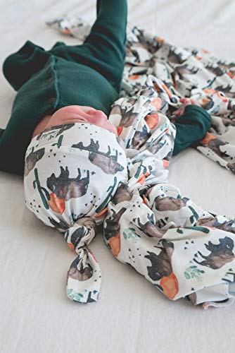 Copper Pearl Large Premium Knit Baby Swaddle Receiving Blanket Bison