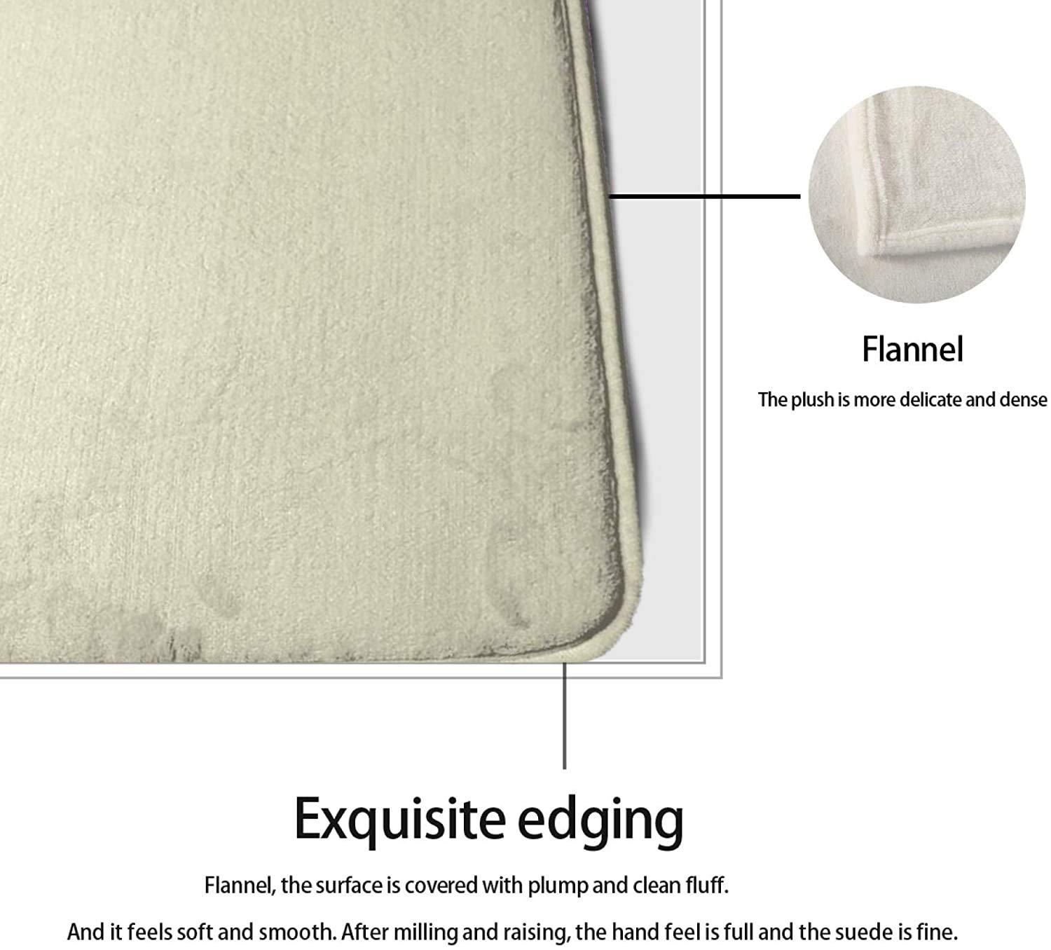 2 Pieces Whitetail Deer Life Non-Slip Kitchen Rug Set,Vector of Mountain Landscape with Forest and Eagle Water Absorb Microfiber Bathroom Mat Checkered Doormat Carpet for Laundry