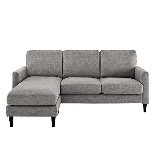 Dorel Living Kaci Sectional Upholster, Gray