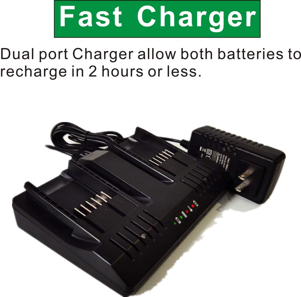 ANOITD WA3875 Replace Worx 20v Lithium Battery Charger Compatible with Worx 20v Batteries Wa3757 Wa3578 WA3525 Wa3522 WA3544 …