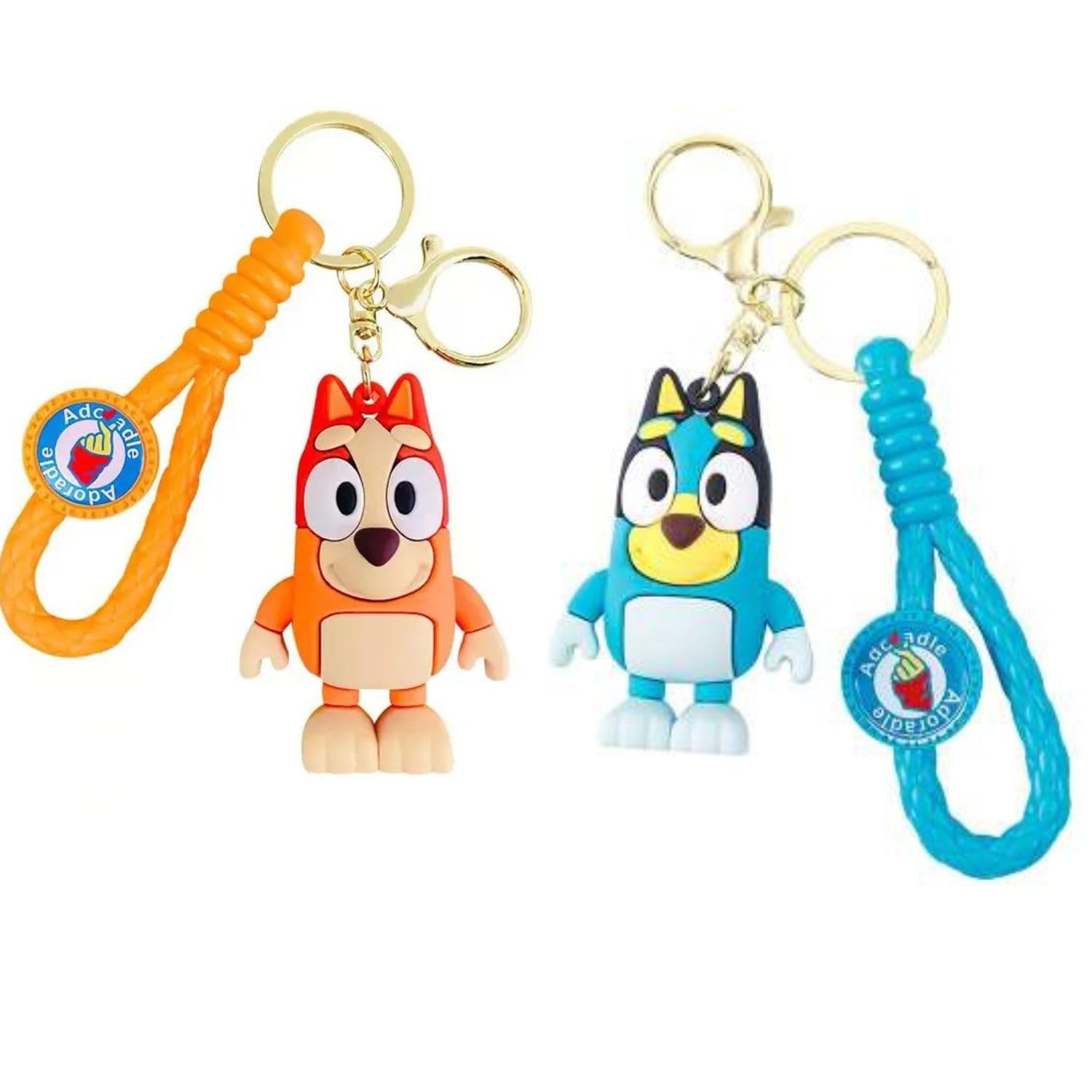 2pcs Cute Kawaii Accessories, Anime Keychain Adorable Keychain Keyring Key Purse Handbag Car And Backpack, Keychains For Kids,Cute Keychains For Women (Style 1)
