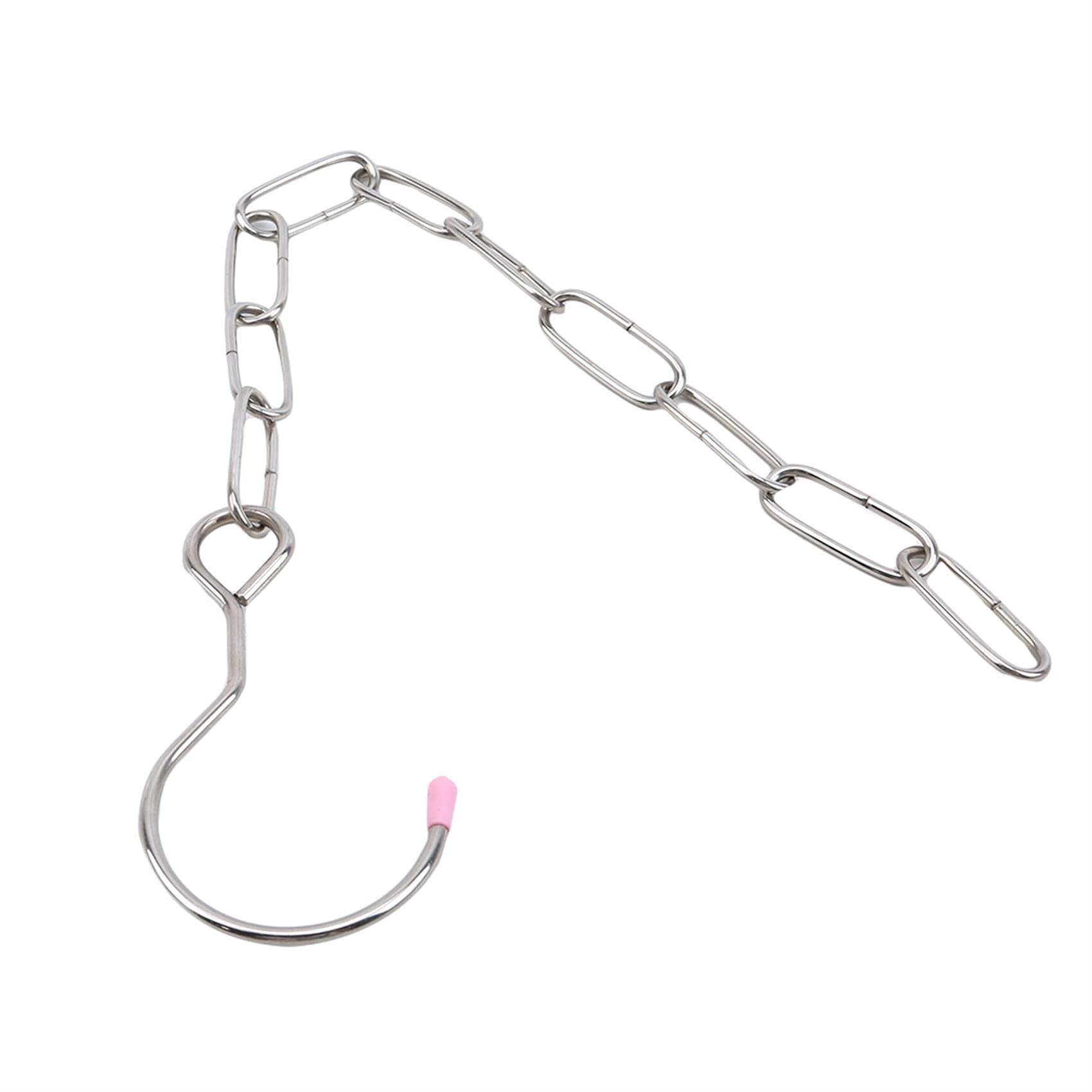 TraveT Hanging Clothing Chain Clothes Market Shop Display Hanging Chain Hooks with Ring Hanger