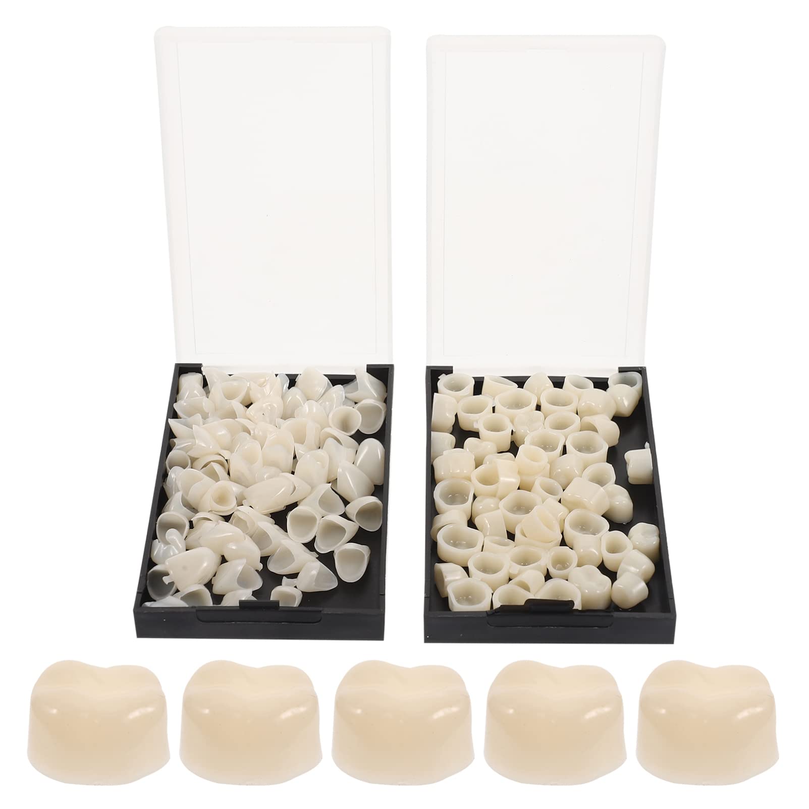 2boxes Dental Slices Sticker Veneer Tooth Accessory Supplies Broken Replacements for Anterior The Kits and Fixing Materials Material Oral Temporary Reing Replacement Missing Kit