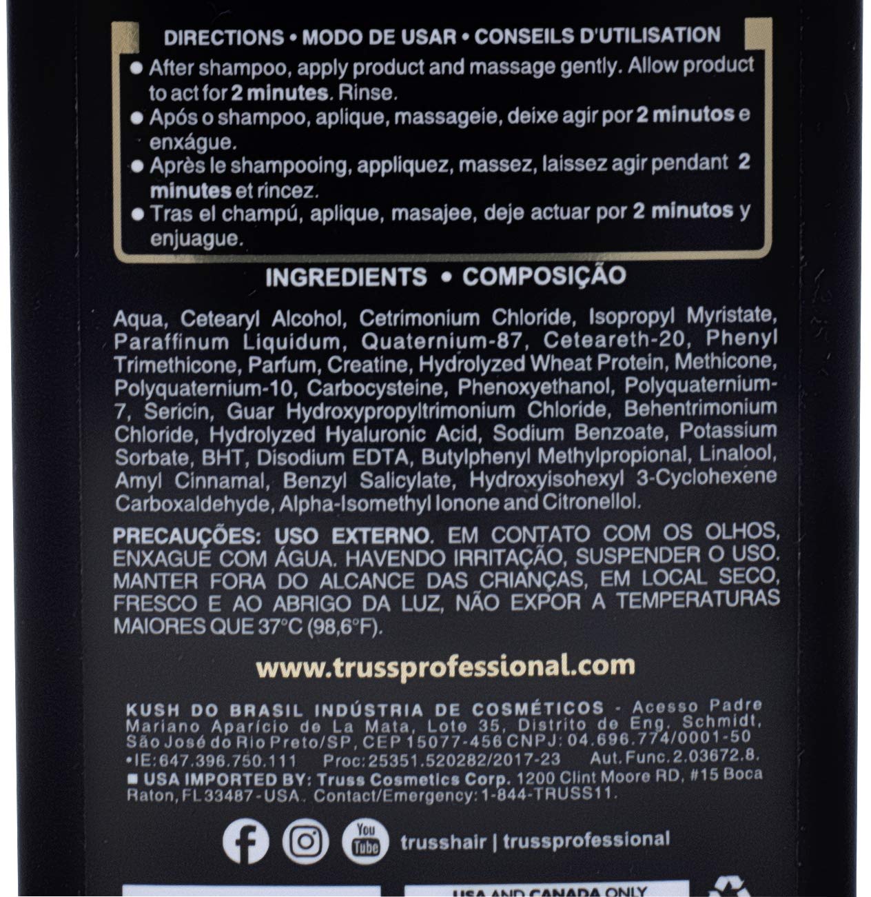 Truss Perfect Shampoo and Conditioner Set Bundle