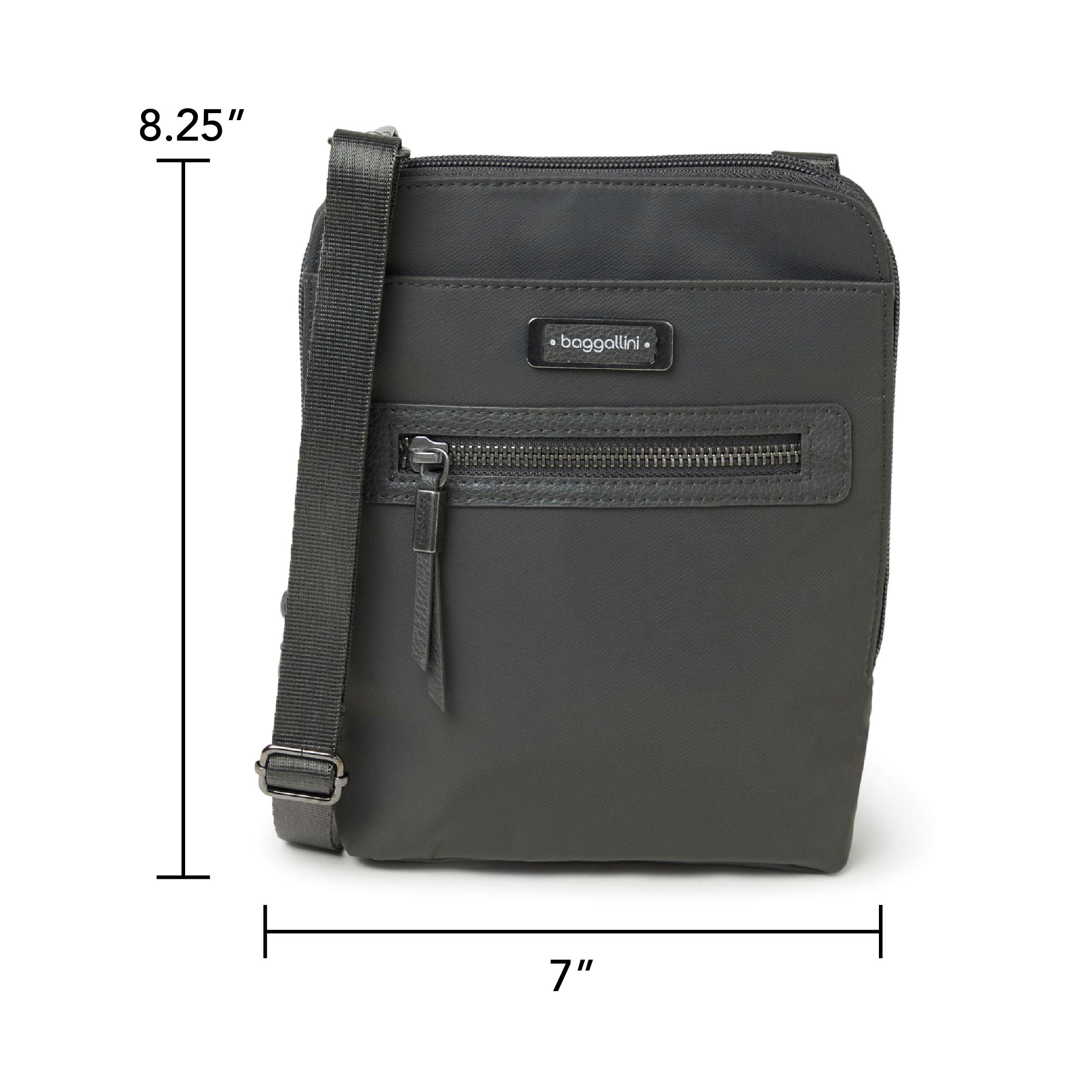 Baggallini womens Brooke Crossbody, Grey, One Size US