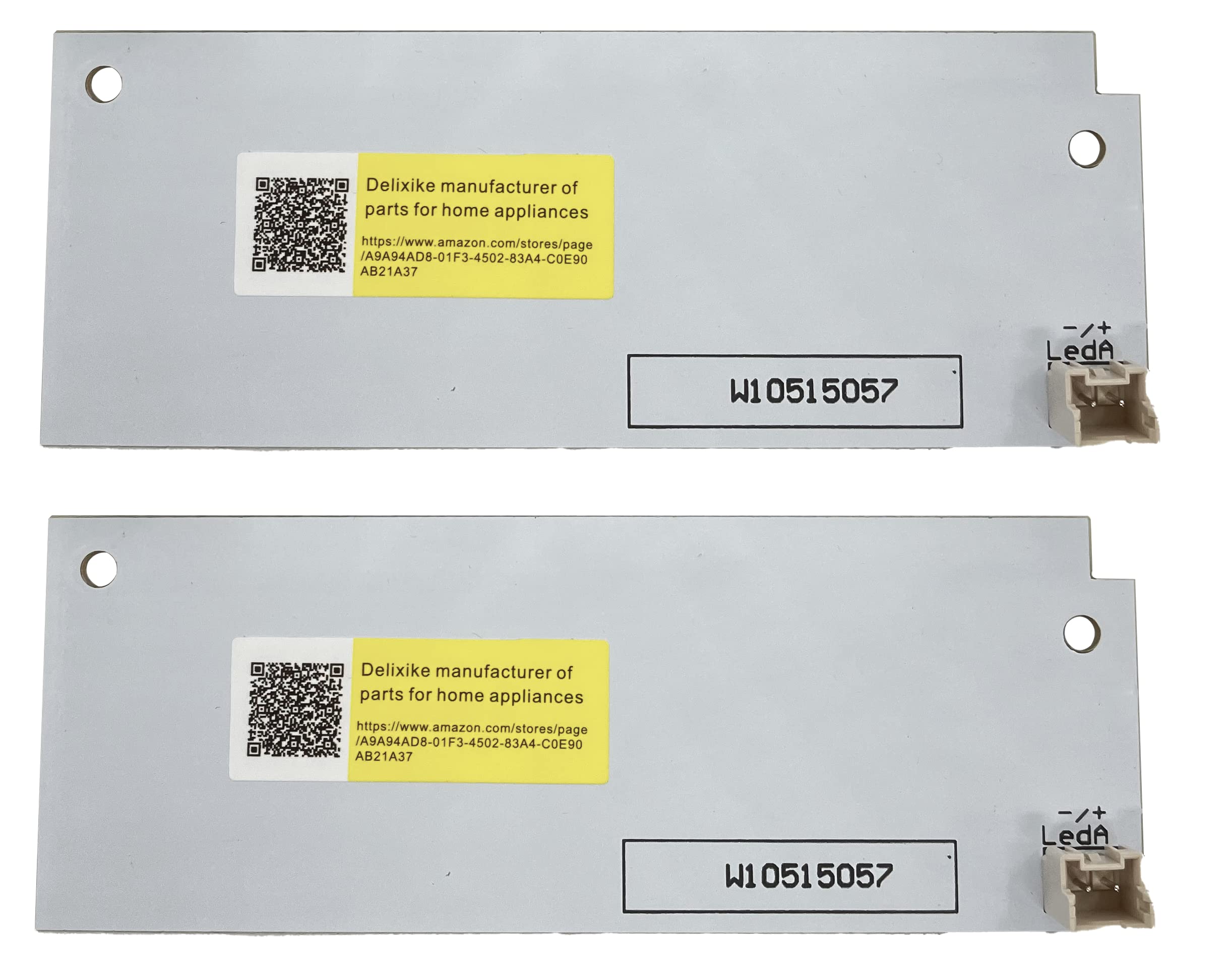 2PK W10515057 Compatible with Whirlpool Kenmore and Refrigerators LED Light White Light WPW10515057 W10398007 (Note: No Plastic Case, Only PCB Board)