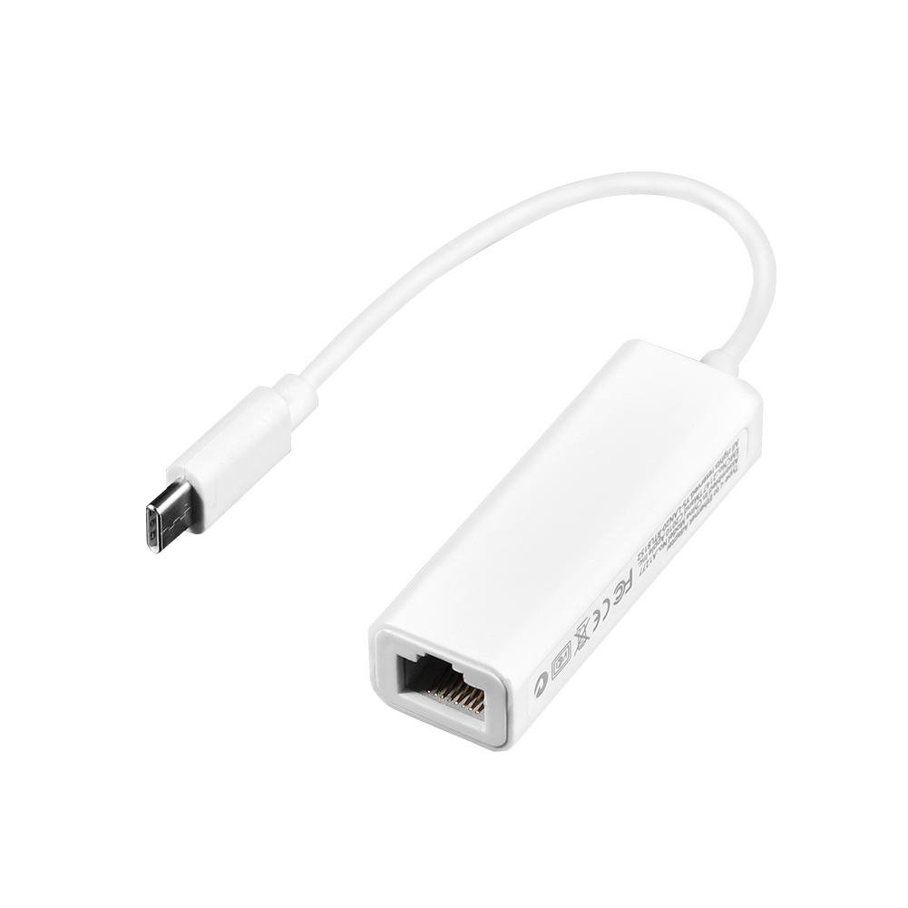 Bewinner USB C to RJ45 Adapter Portable, USB 3.1 USB C to RJ45 100Mbps Ethernet LAN Network Adapter Converter for MacBook USB C Laptop