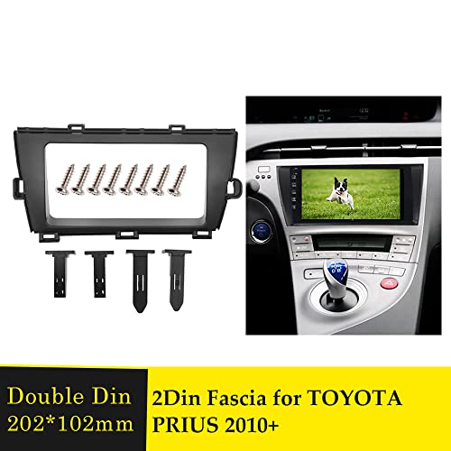 2Din RHD Car Radio Fascia Multimedia Frame Kit for Toyota Prius 2010+ Facia Panel Trim Dash DVD Stereo Double Din Audio Bezel