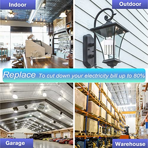 APUSON 2-Pack 60W Corn LED Light Bulbs,E26/E39 Base LED Bulb,5000K 7800LM Daylight Bright Replacement CFL Metal Halide HID for Commercial Industrial Lighting Office Garage Workshop Warehouse Outdoor