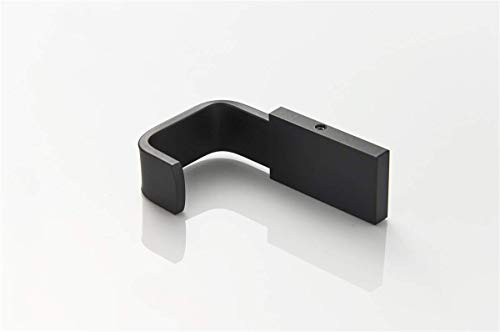 Flybath Coat Hook Brass Robe Towel Hooks Contemporary Style Matte Black Finish Wall Mounted - 2 Pack