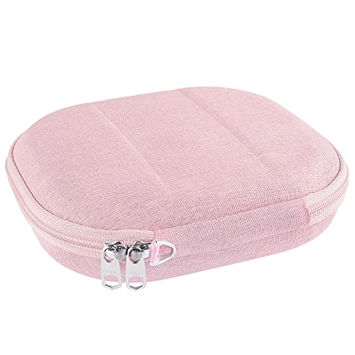 Geekria NOVA Shield Headphones Case Compatible with AKG Y50BT, Y50BTBLK, Y400 Wireless, Y45BT Wireless, N60NC, Y500 Case, Replacement Hard Shell Travel Carrying Bag with Cable Storage (Pink)