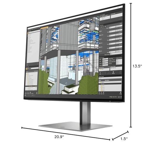 HP Z24n G3 24" WUXGA LED LCD Monitor - 16:9 - Silver