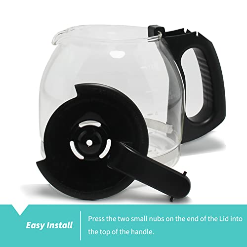 2-PACK Replacement Carafe Lid For Mr. Coffee 12 Cup Glass Coffee Carafe Pot, Part# 112435001000