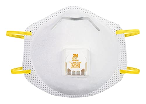 3M - 8511DB1-A 8511 Respirator, N95, Cool Flow Valve (10-Pack)