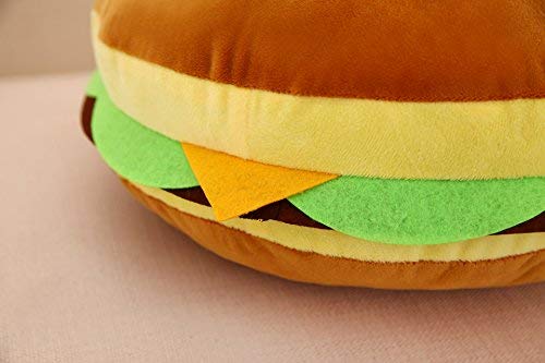 Bettli Lovely Plush Stuffed Huge Hamburger Throw Pillow