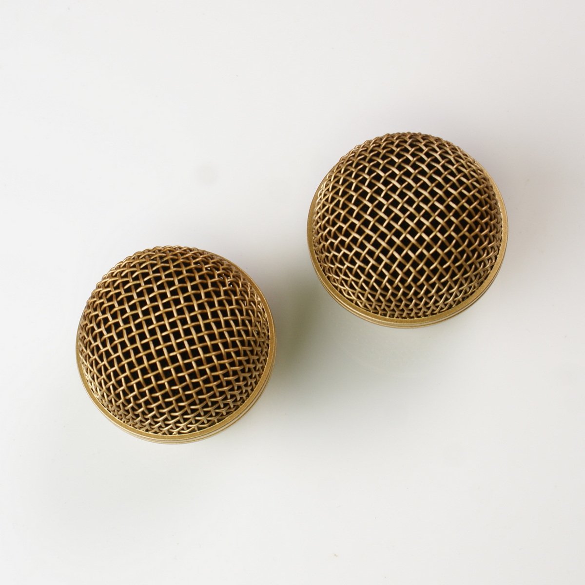 2x Mesh Microphone Grille For Shure SM58 565SD LC Microphone,Copper Plated