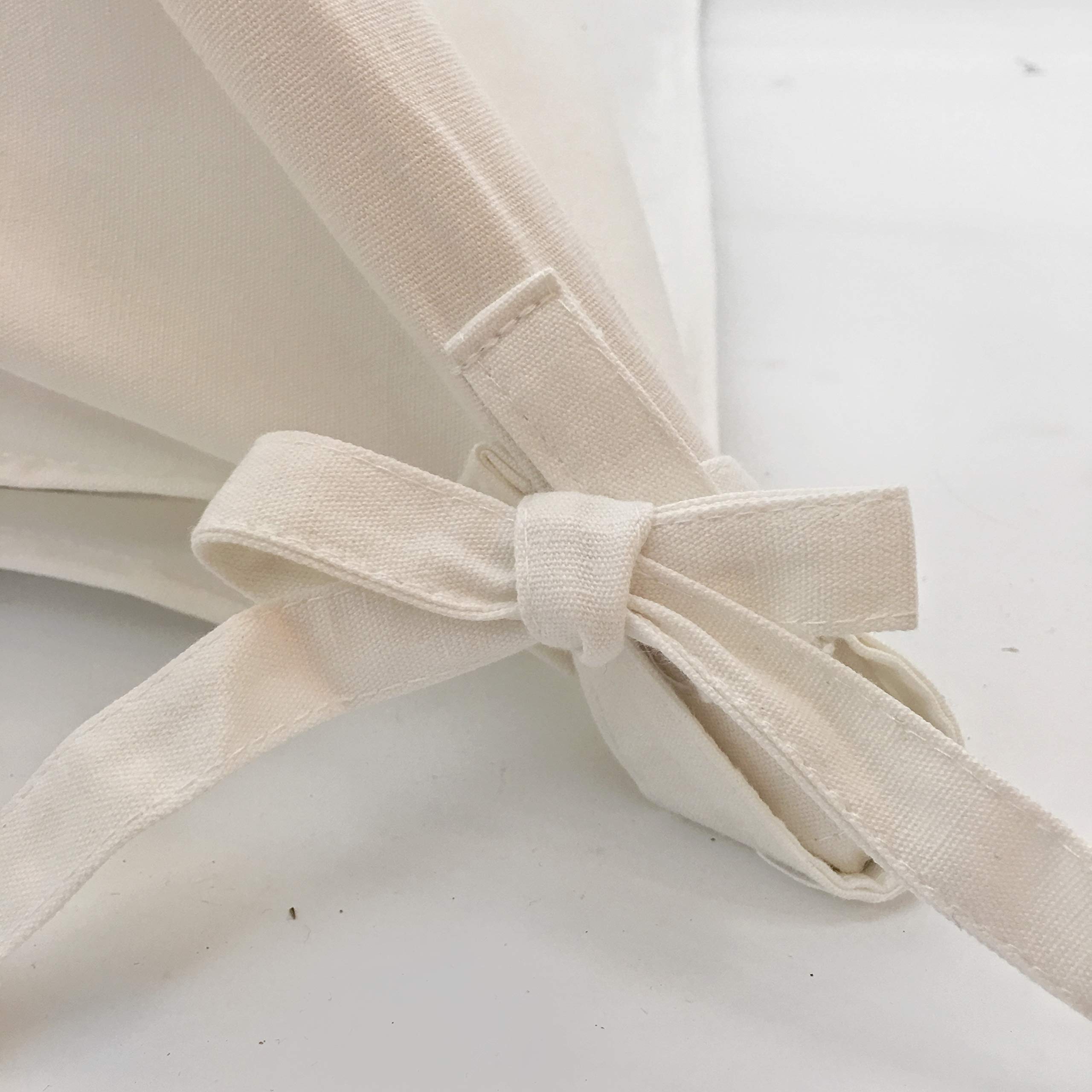 Domestic Objects | Play Tent Bed Canopy | Teepee for Mattress | Cotton Canvas | Premium Quality (Twin/Single with Door) (White)