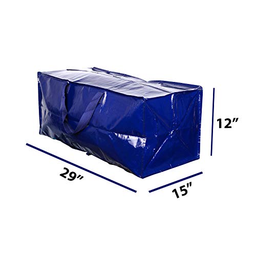 VENO 8 Packs Heavy Duty Large Storage Moving Bags Bundles, 4 Packs of Large Moving Bags with Strap and 4 Packs Oversize Moving Storage Bags