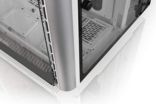 Thermaltake Level 20 HT Snow Edition 4 Tempered Glass Type-C Fully Modular E-ATX Full Tower Computer Chassis with 2 140mm Top Fan Pre-Installed CA-1P6-00F6WN-00