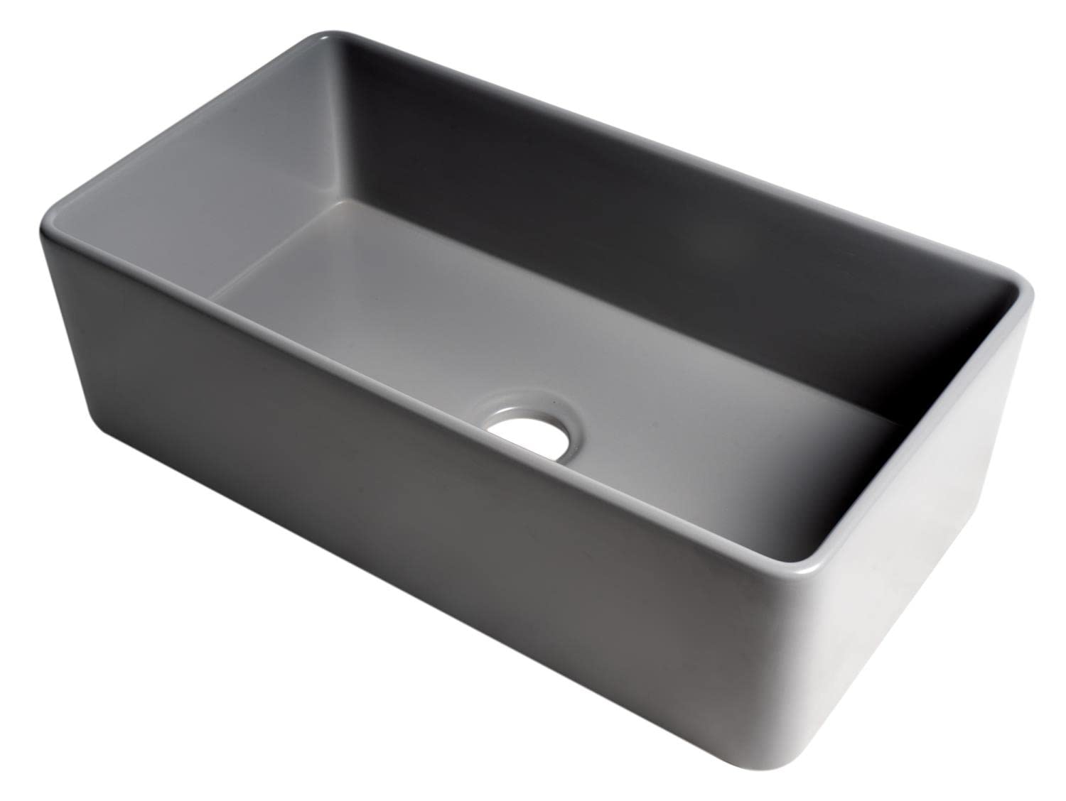ALFI brand ABF3318S-GM Kitchen Sink, Grey Matte