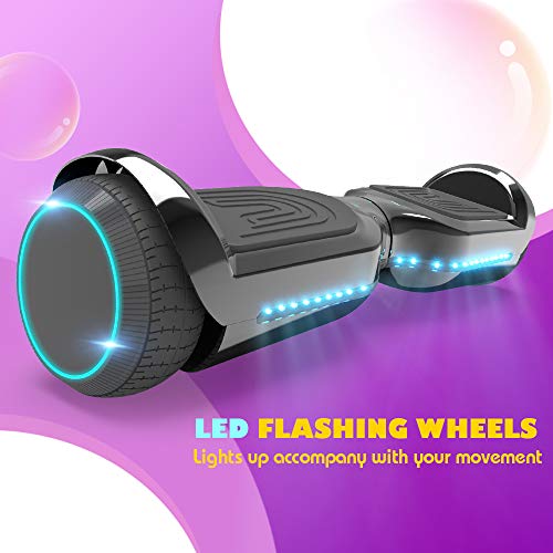 Hoverboard All-New Mode- HS2.1 Two-Wheel Self Balancing Scooter with Flashing Blue Wheel Lights and Wireless Bluetooth Speaker