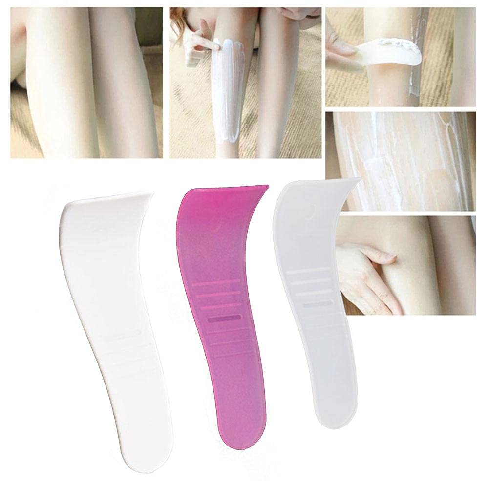 Lbaby 5Pcs Hair Wax Cleansing Spatulas Non-Stick Wax Spatulas Hair Removal Applicator Reusable Scraper Hard Wax Sticks,Random Color