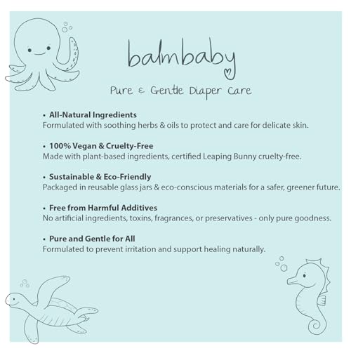 Balm Baby Spray That Bottom - Diaper Rash Cream Spray – No Touch - No Rub - Travel Friendly Skin Aid To Cleanse, Moisturize, Soothe, Prevent and Heal – 4oz All Natural, Vegan, Herbal Diaper Care
