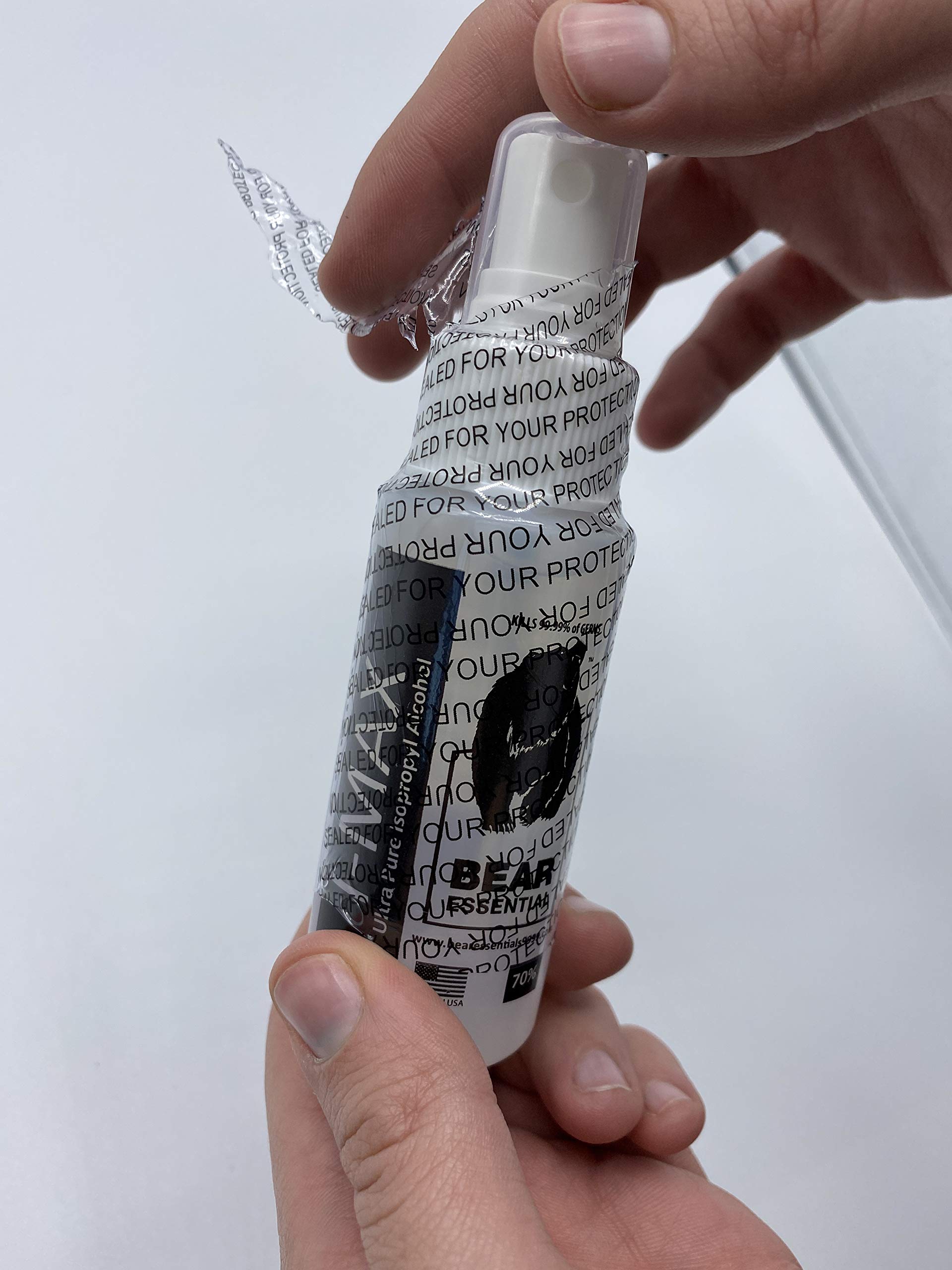 High Purity USP Grade Isopropyl Alcohol 70% - Four (4) Spray Bottles - 2 OZ Each - Made in The USA