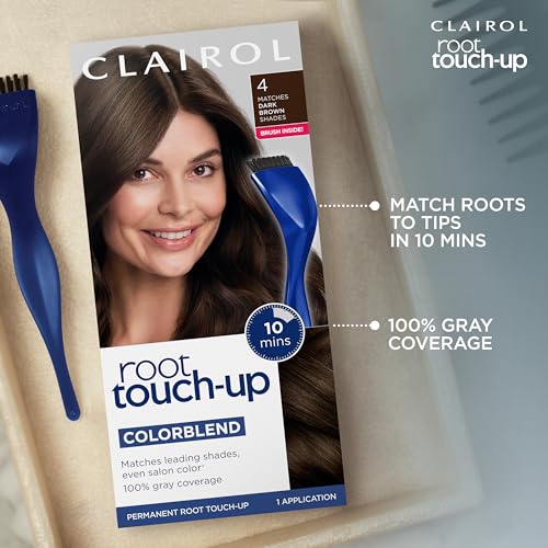 Clairol Root Touch-Up by Nice'n Easy Permanent Hair Dye, 6.5A Lightest Cool Brown Hair Color, Pack of 1
