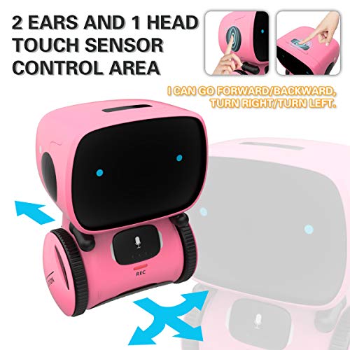 98K Kids Robot Toy, Smart Talking Robots Intelligent Partner and Teacher with Voice Control and Touch Sensor, Singing, Dancing, Repeating, Gift for Boys and Girls of Age 3 and Up