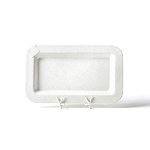 HAPPY EVERYTHING! White Small Dot Mini Entertaining Rectangle Platter