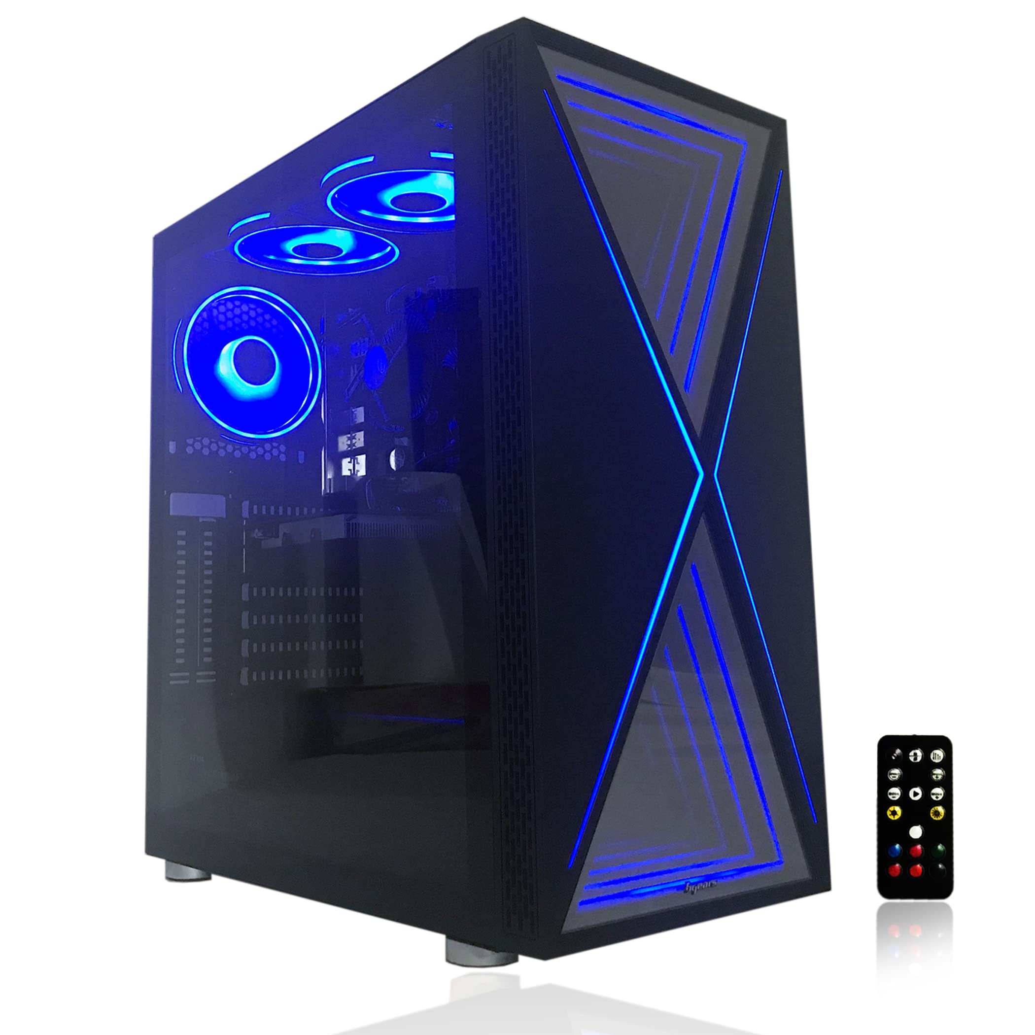 Alarco Gaming PC Desktop Computer Intel i7 3.40GHz,16GB Ram,1TB Hard Drive,Windows 10 pro,WiFi Ready,Video Card Nvidia GTX 750 4GB, 3 RGB Fans with Remote