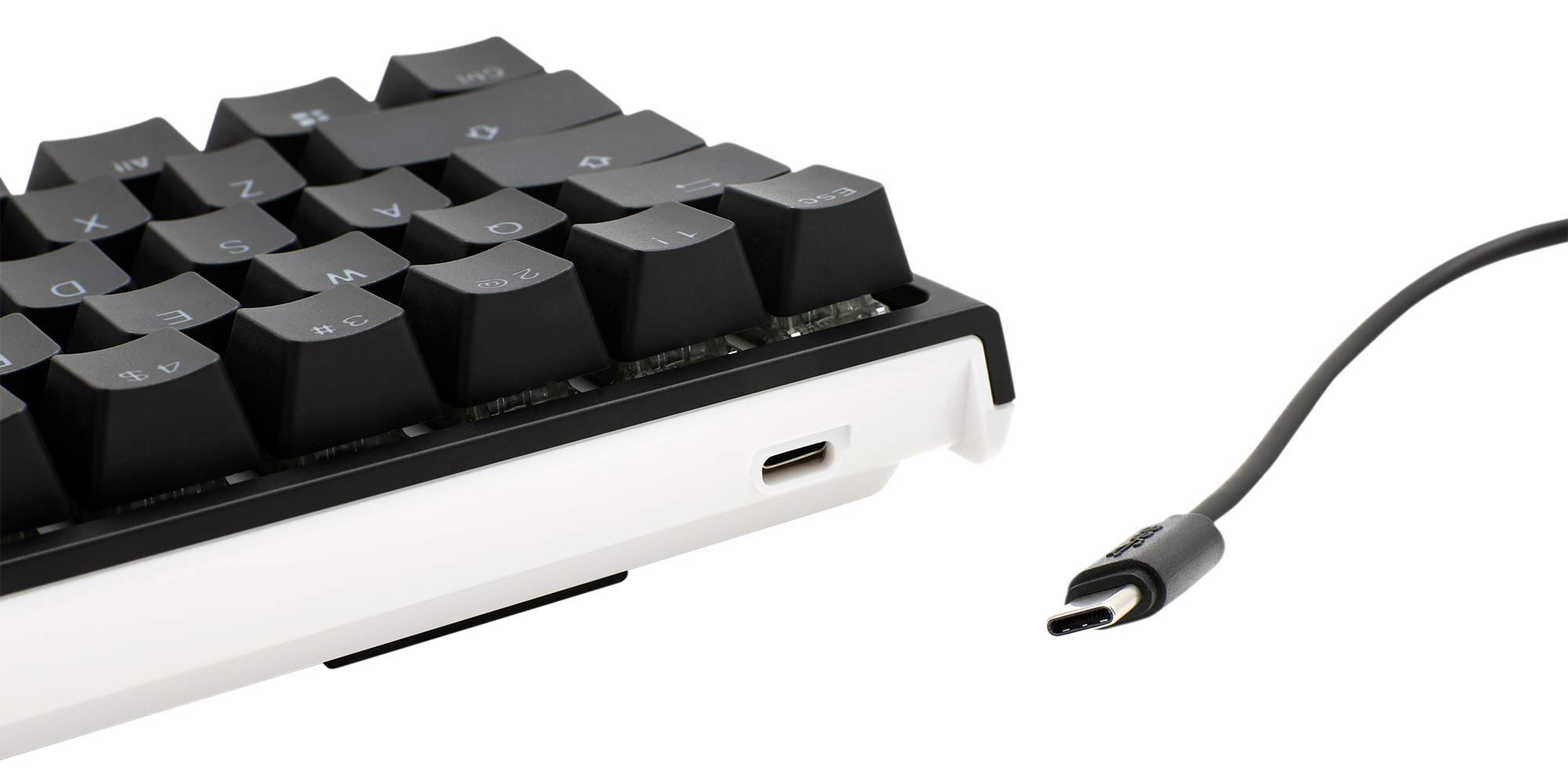 Ducky One 2 Mini 60% Gaming Keyboard - Cherry MX Brown Switches - New Petite Bezel Design - RGB - Detachable USB Type C Cable - PBT Double Shot Keycaps - 3 Level Angle Adjustment