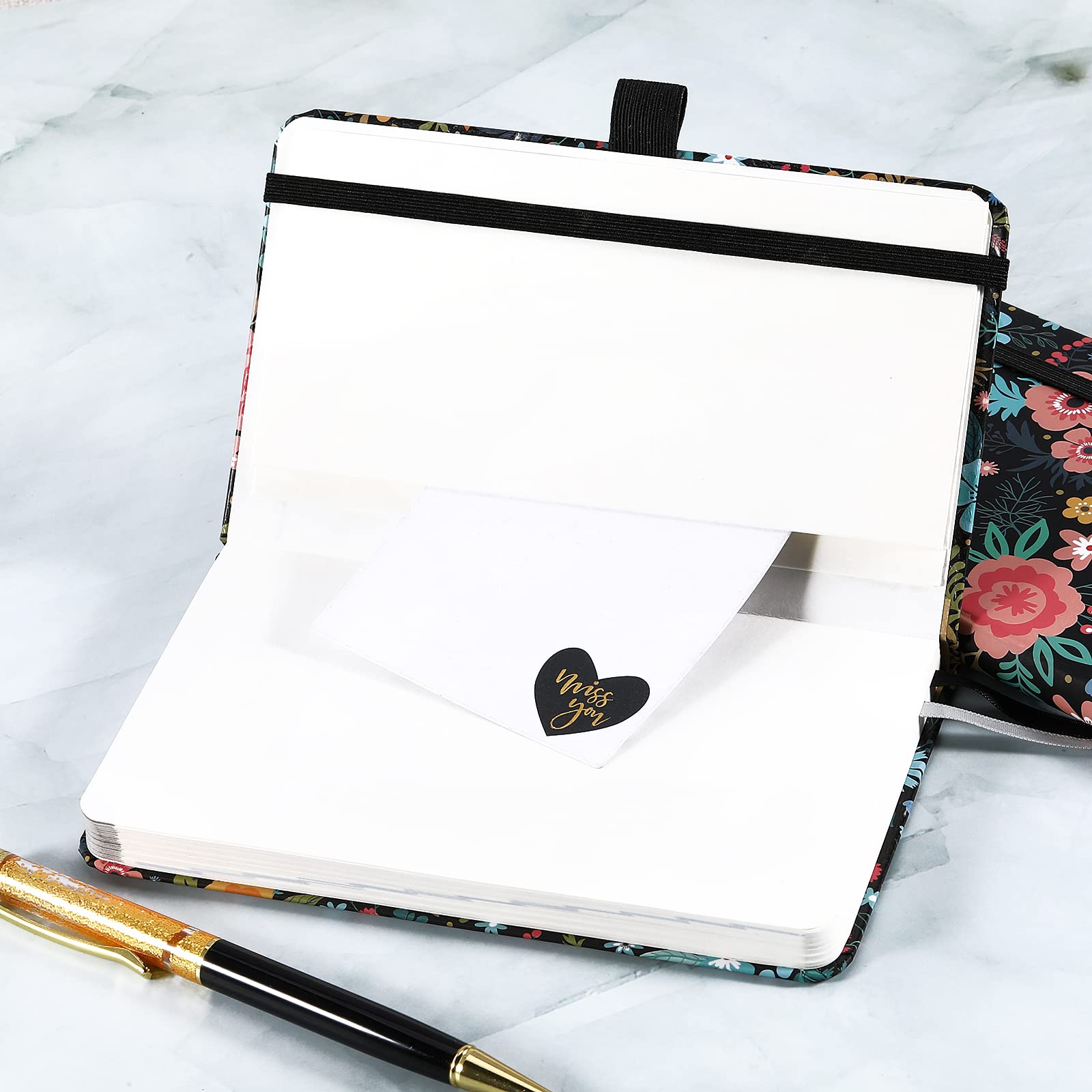 2024-2026 Pocket Calendar - Monthly Pocket Planner with Pen Hold, January 2024 - December 2026, 6.6" x 3.7", Inner Pocket and 63 Notes Pages - Mint Flower