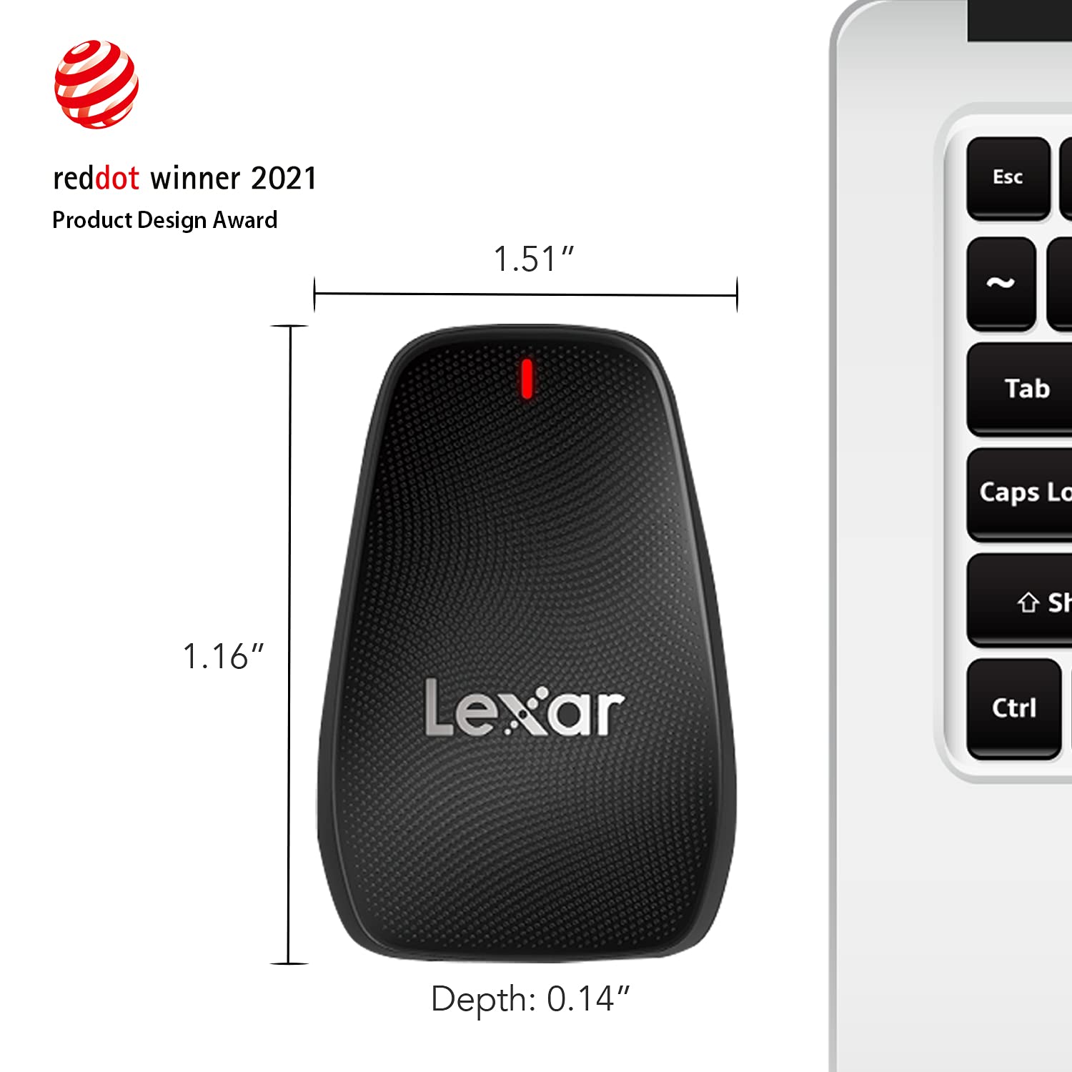 Lexar Professional CFexpress Type B USB 3.2 Gen 2x2 Reader, Up to 1700MB/s Read, Designed for CFexpress Type B Cards (LRW550U-RNBNU)