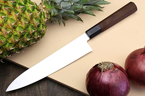 Yoshihiro Ice Hardened Stainless Steel Japanese Chef Knife Set (Gyuto (210mm) & Petty (150mm))