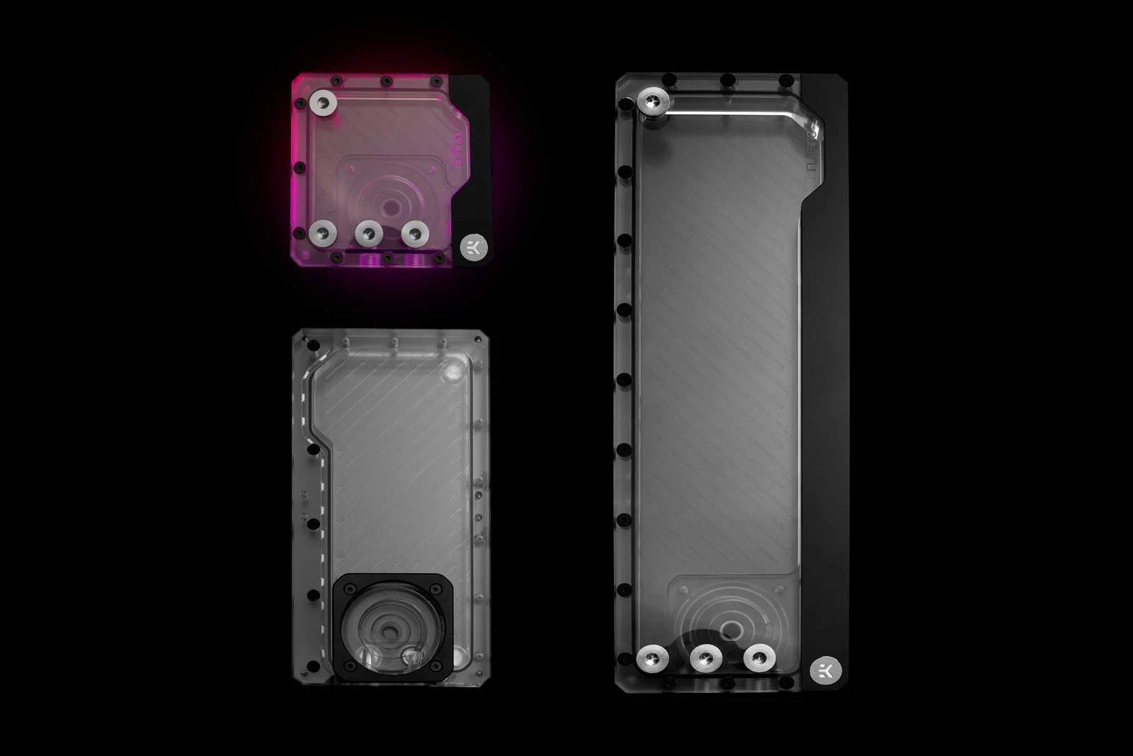 EKWB EK-Quantum Kinetic FLT 120 Reservoir with D5/DDC Body, D-RGB, Pump Not Included, Plexi