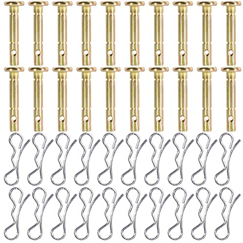 20 Pairs Shear Pins and Cotters Pins,Replacement Shear Pins for Snowblower 738-04124 and 714-04040, Shear Pin Kit Compatible with MTD Craftsman Cub Cadet Troy Bilt Snowblowers