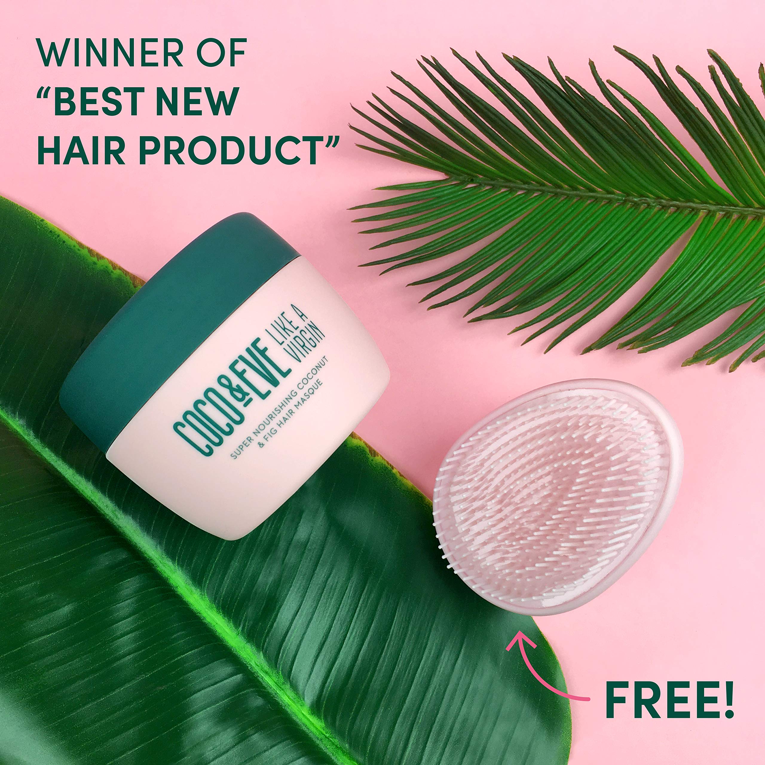 Coco & Eve Hair Mask Bundle - Tangle Tamer, Microfiber Towel & Hair Masque for All Hair Types - With Shea Butter & Argan Oil for Hydration & Hair Repair
