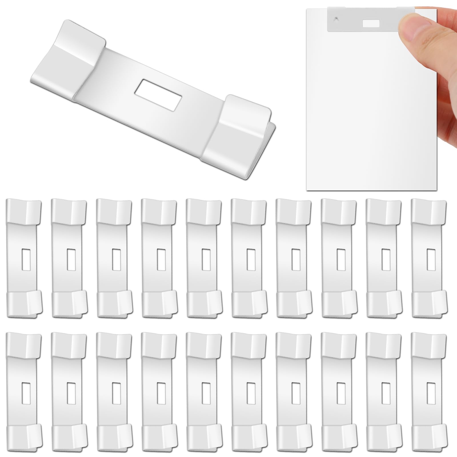 20Pcs Vertical Blind Repair Vane Savers Metal Vertical Blind Repair Clip Blind Repair Tabs for Vertical Window Blinds Replacement Slats