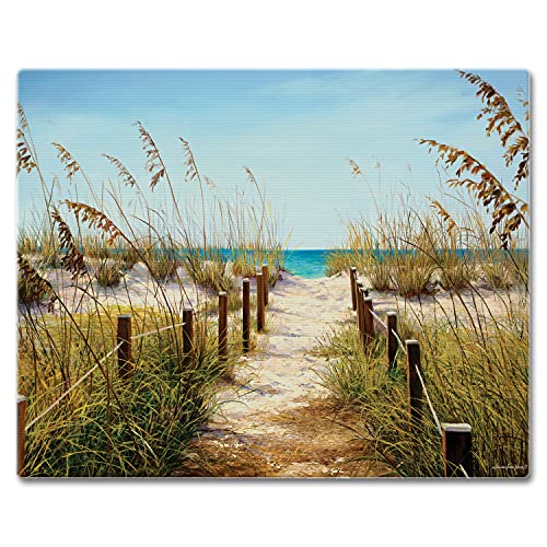 CounterArt 'Path to the Ocean' Glass Cutting Board, 15 x 12"