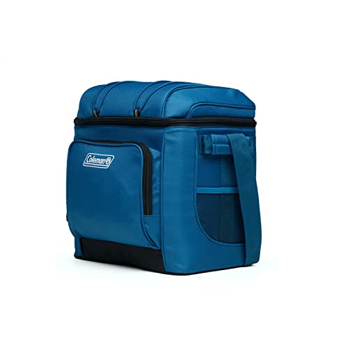 Coleman Chiller Series Insulated Portable Soft Cooler, Leak-Proof 30 Can Capacity Ice Cooler with Ice Retention