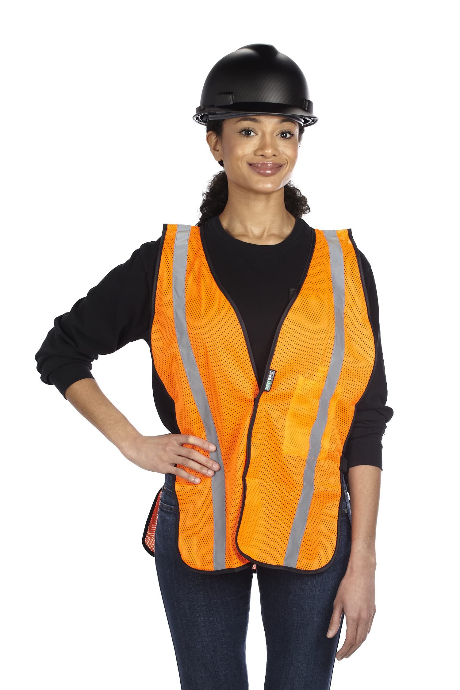 MSA 10204777 Hydro Dip V-Gard Cap Style Safety Hard Hat With Fas-Trac III Ratchet Suspension | Polyethylene Shell, Self Adjusting Crown Straps - Standard Size in Sport Carbon