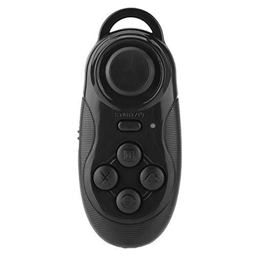 fosa Mini Wireless Bluetooth Game Controller Joystick, Portable Remote Gamepad Selfie Timer Camera Shutter Wireless Bluetooth Mouse for Mobile Phones, Tablets, Computers, TV
