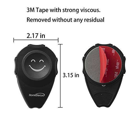 HoneSecur Oven Lock Child Safety, Oven Front Door Lock Child Proof, Heat-Resistant Easy to Install 3m Adhesive for Kids Toddlers Dishwasher, Microwave Lock - Black