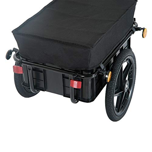 2-in-1 Multi-use Bicycle Cargo Trailer And Pull Cart With Removable Cargo Compartment And Seat Post Mount For Easy Attachment And Removal Ideal For On The Go Use Shopping Trips Or Outings To The Beach