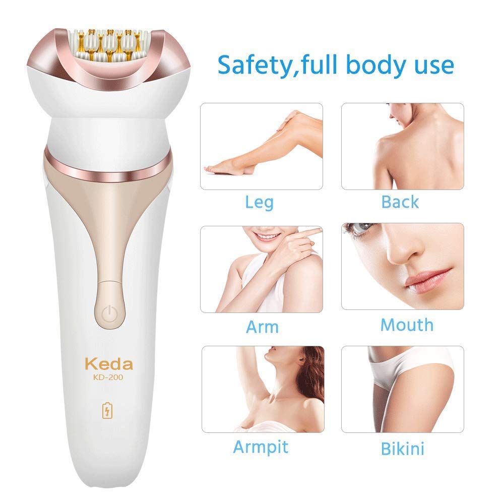 Electrical Shaver for Women,OOCOME Epilator Rechargeable Waterproof Bikini Trimmer Lady Electric Shave & Hair Removal ,4 in 1Cordless Wet & Dry Multi-Function Beauty Kits