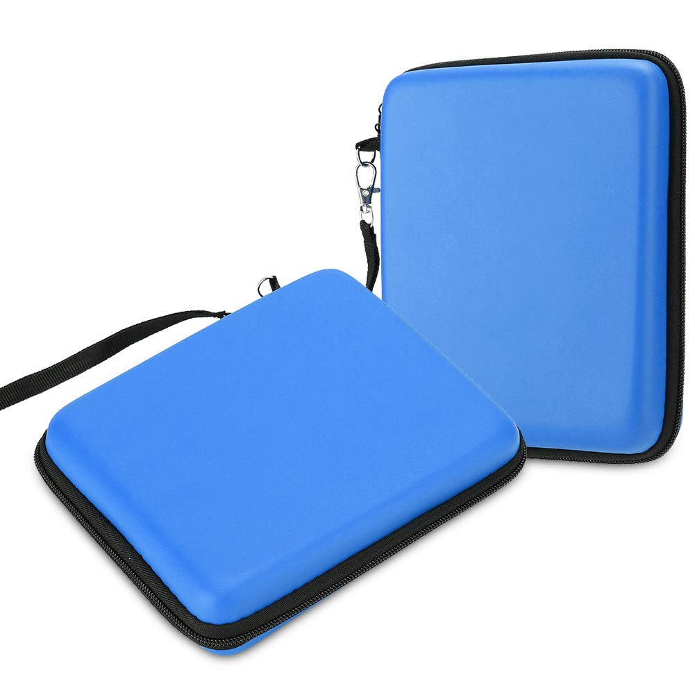 2Pcs Carrying Case for 2DS Console, EVA Hard Shell Carrying Case Portable Bag with Lacing for 2DS Console and Accessories(Blue) [video game]