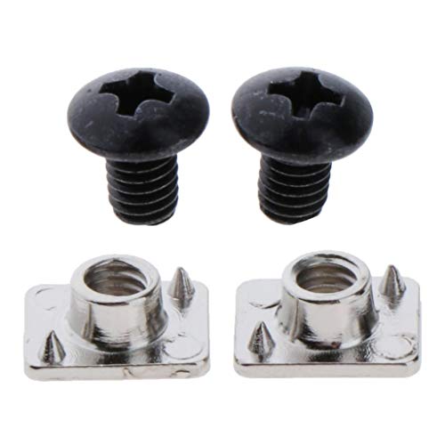 2Pcs Metal Screws Nuts Roller Skates Buckle Strap Screws Replacement Bolts